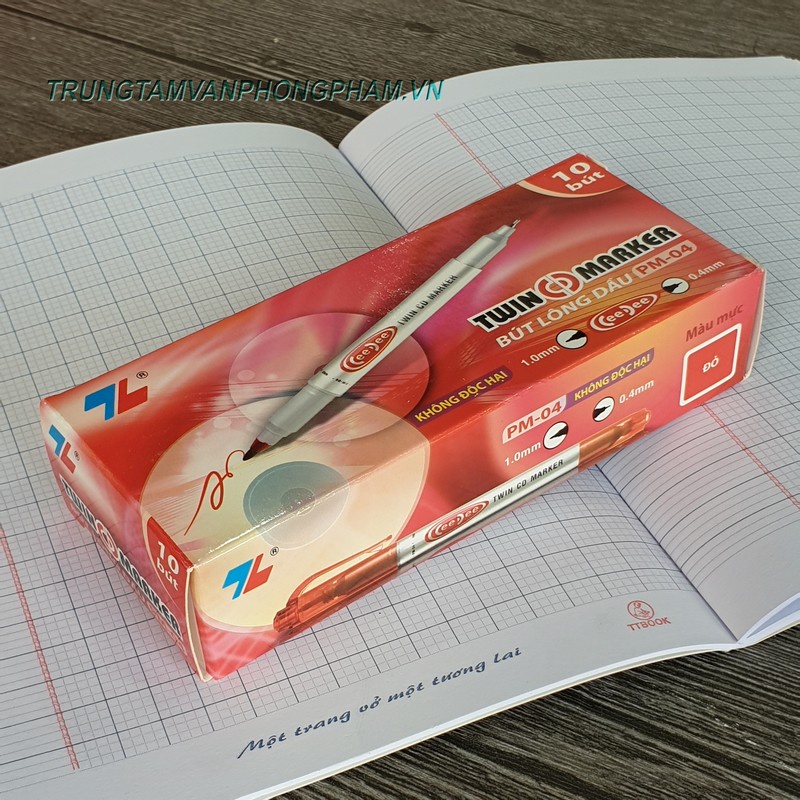 NGUYÊN HỘP 10 CÂY PM04 bút lông dầu nhỏ Thiên Long TL PM04 | Shopee ...