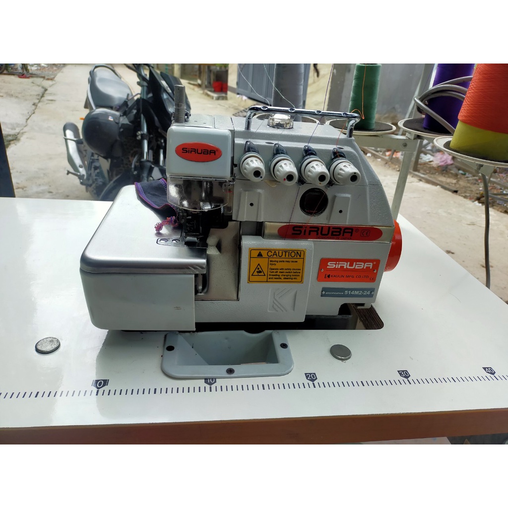 Máy may vắt sổ công nghiệp SIRUBA 747 Đã qua sử dụng 80% mô tơ liền ...