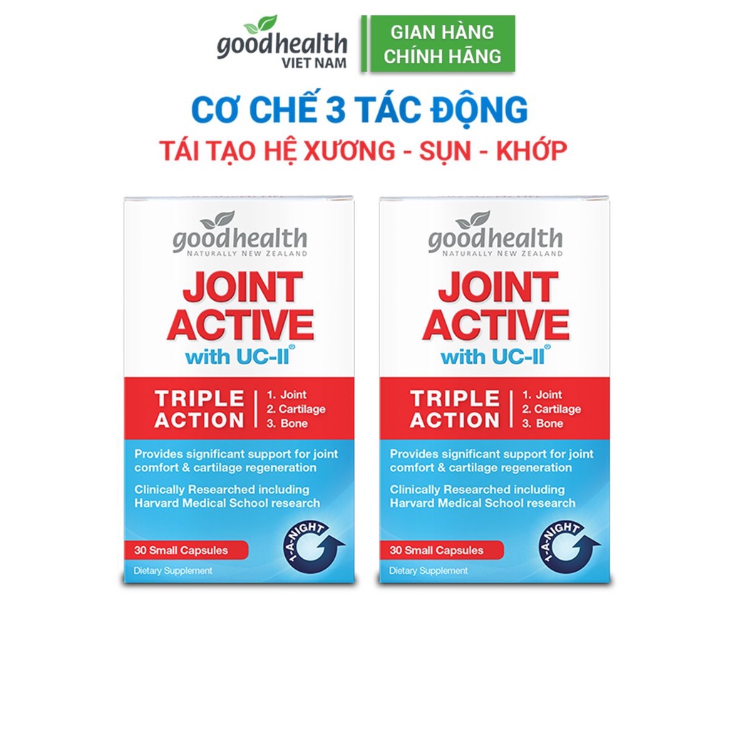 (COMBO 2)Viên sụn khớp Goodhealth Joint Active 30 viên Colagen tuyp II ...