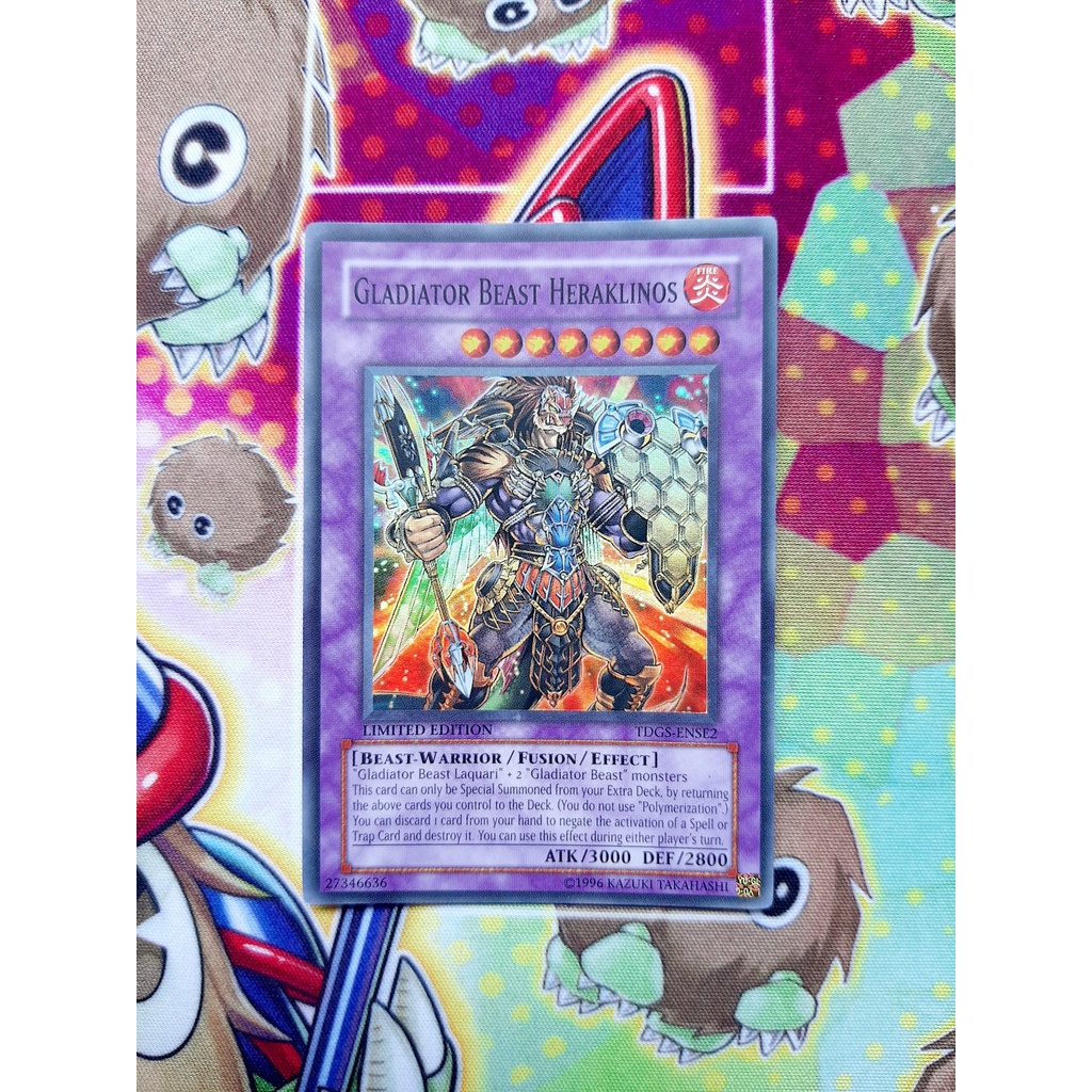 [ Đỗ Lạc Shop ] Thẻ Bài Mint90 Yugioh Monster Gladiator Beast Heraklinos - Super | Shopee Việt Nam