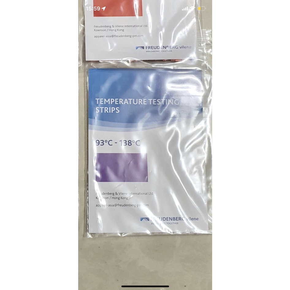 Giấy đo nhiệt độ trên vải Temperature Testing strips đủ các loại độ ...
