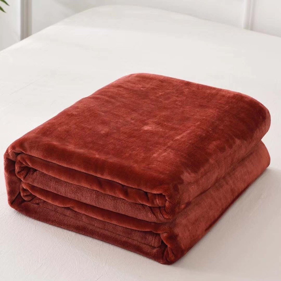 Chăn lông thỏ BLANKET loại dày có túi zip đựng, kích thước 2mx2m3 (2 ...