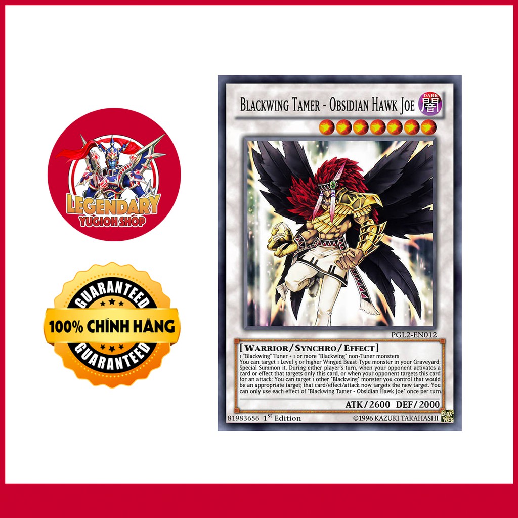[Thẻ Bài Yugioh Chính Hãng] Blackwing Tamer - Obsidian Hawk Joe ...