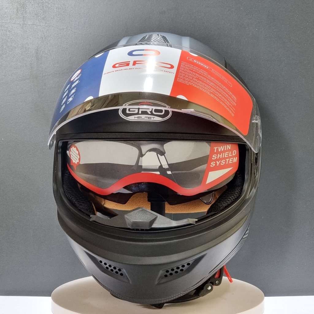 Mũ bảo hiểm FullFace GRO HELMET ST26 chuyên phượt 2 kính, an toàn, hiện ...