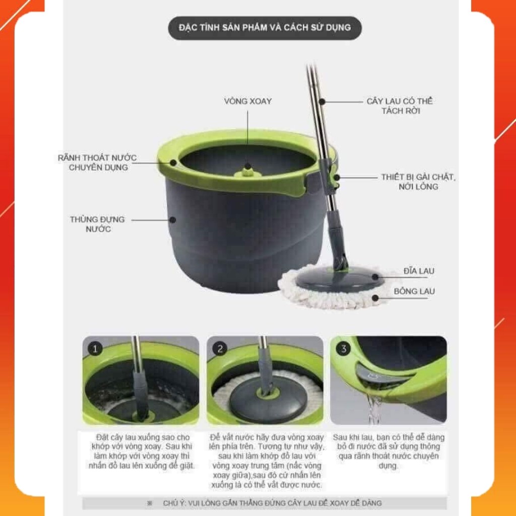 Cây lau nhà thông minh Lock&Lock thế hệ mới ETM 498 | Shopee Việt Nam