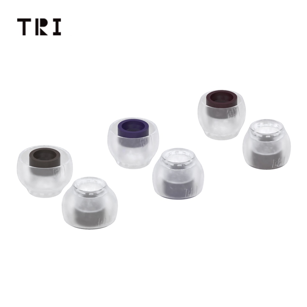 TRI Clarion Silicone Earphone Eartips 3 Pairs for S/M/L Size Headphone ...