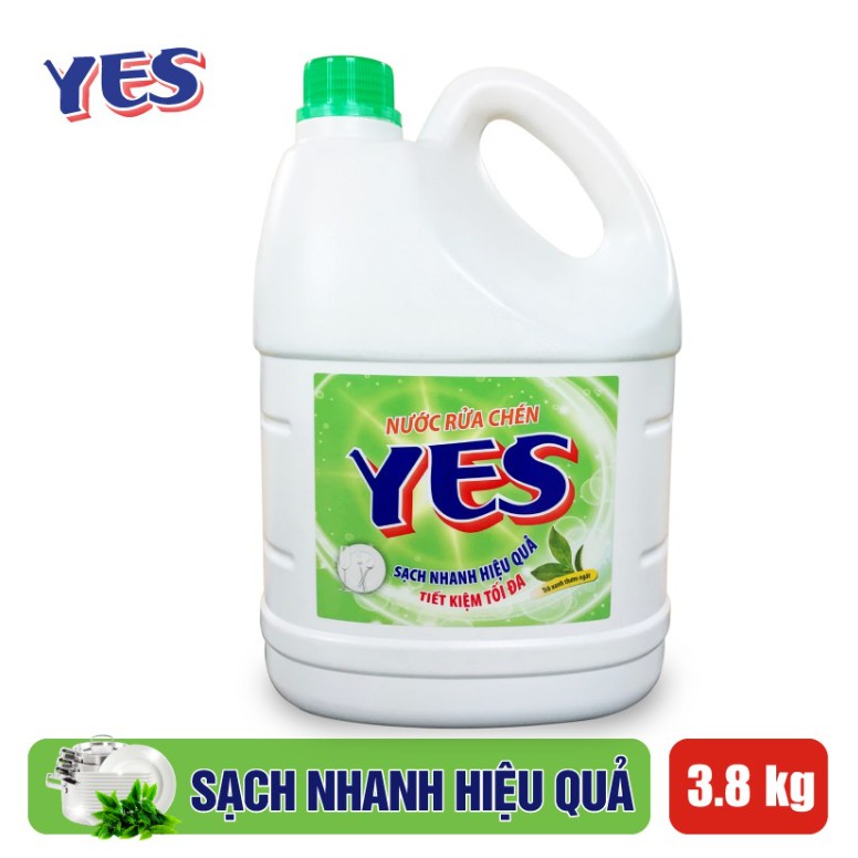 Nước rửa chén Yes 3.6kg - Mẫu mới tiết kiệm - Lixco gia công | Shopee Việt Nam