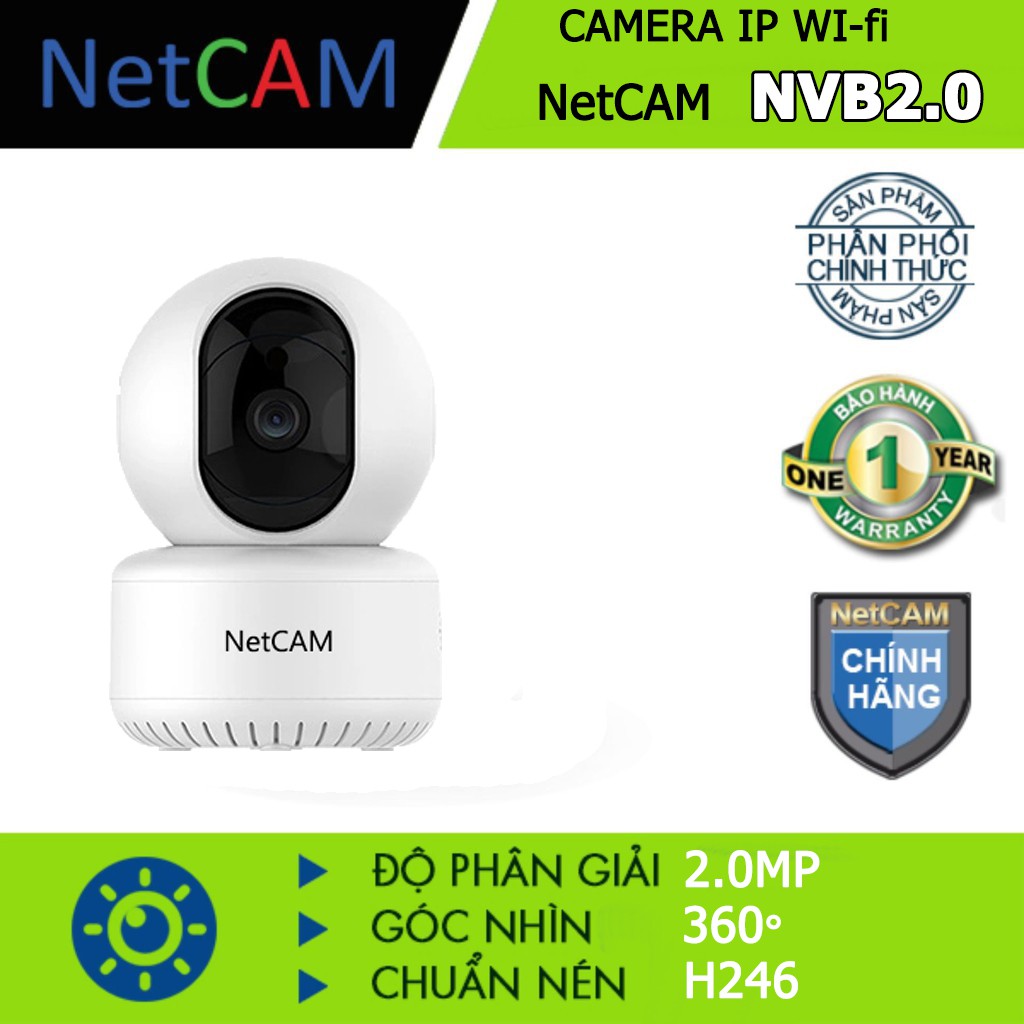 Camera IP Wifi NetCAM NVB2.0 1080P - Hãng Phân Phối Chính Thức | Shopee ...