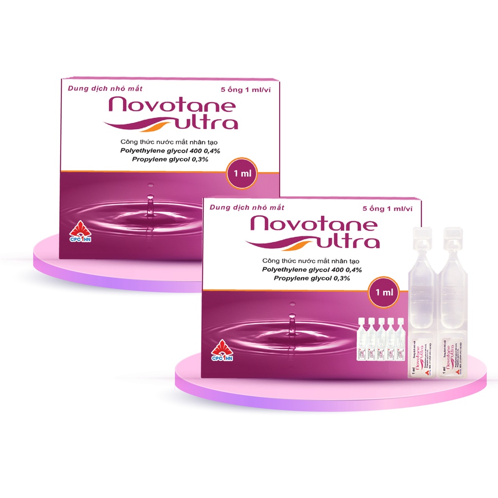 Combo nước mắt nhân tạo Novotane Ultra 1ml | Shopee Việt Nam
