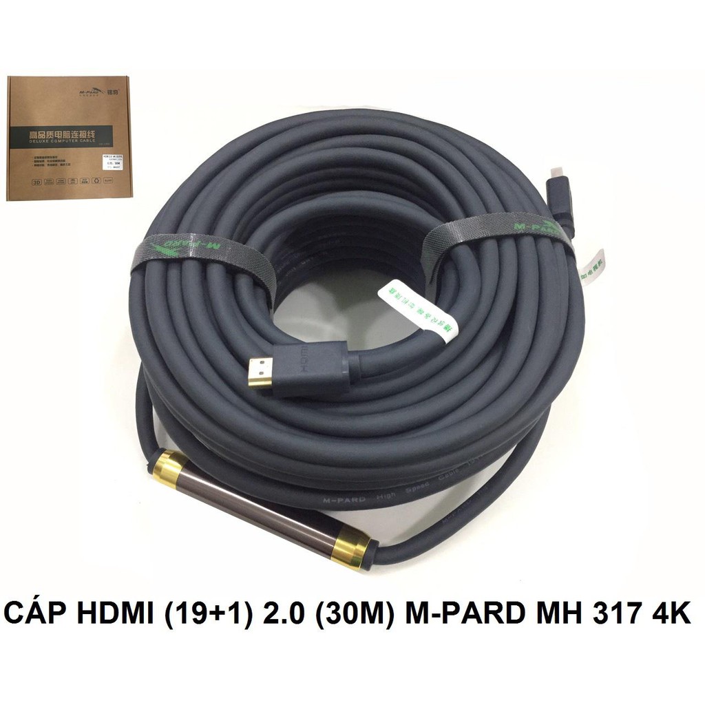 Cáp HDMI (19+1) 2.0 (30m) M-Pard MH317 4k | Shopee Việt Nam