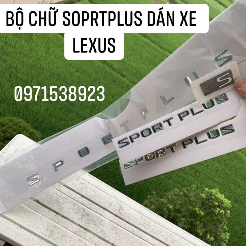 logo chữ LEXUS LX 570 S SUPER SPORT. SPORT PLUS, SPORT dán thân xe ...