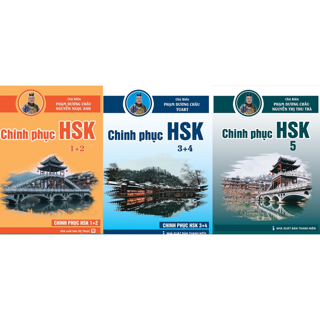 Sách - Combo Chinh Phục HSK 12345 - 3 Quyển - (Bài tập - Đáp án - Giải thích) Phạm Dương Châu ...
