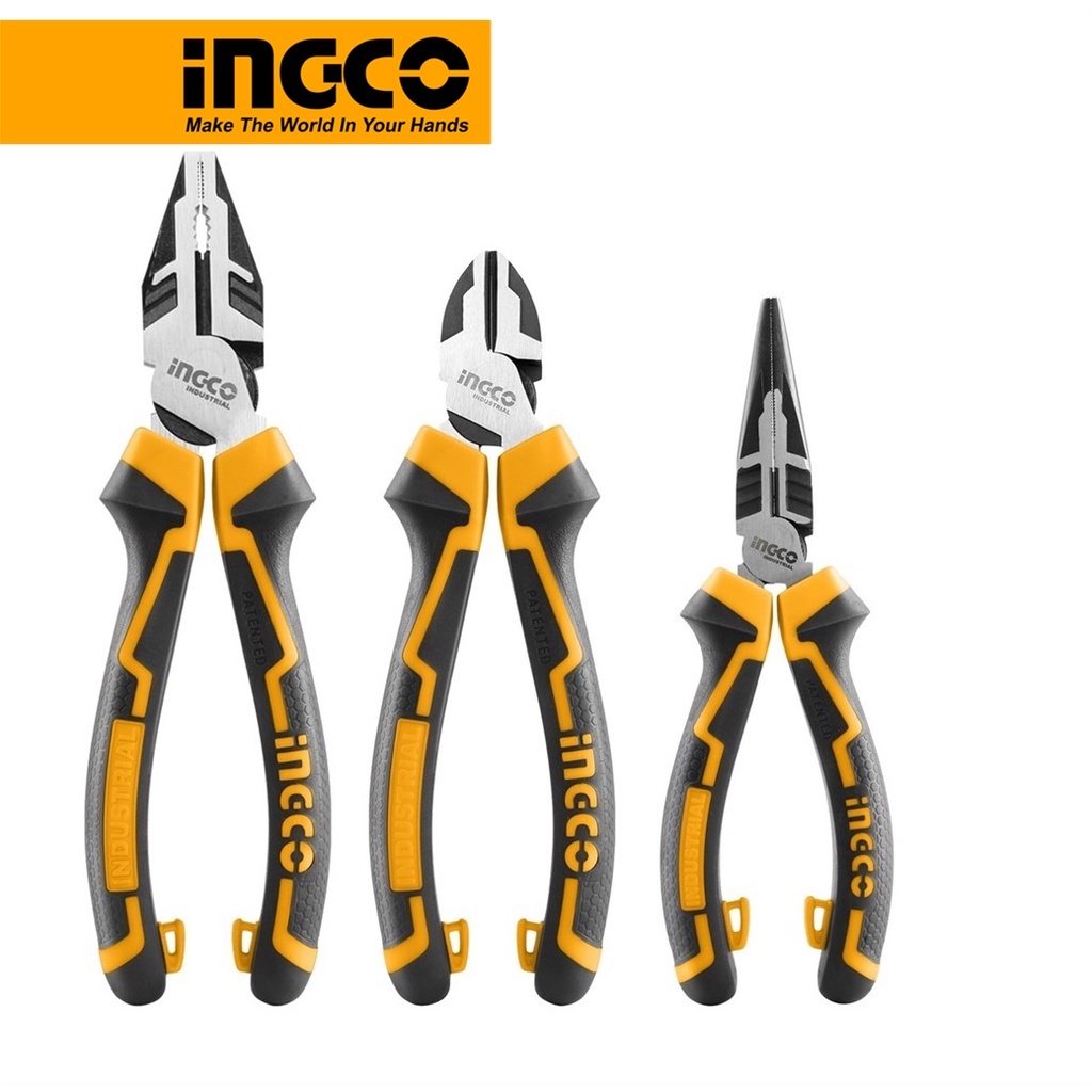 Bộ 3 Kìm Răng, Cắt Và Nhọn Cao Cấp INGCO HKHLPS2831 | Shopee Việt Nam