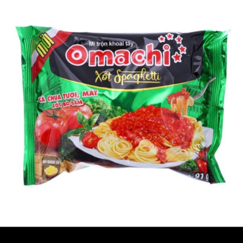 Mì trộn Omachi Spaghetti 91g | Shopee Việt Nam