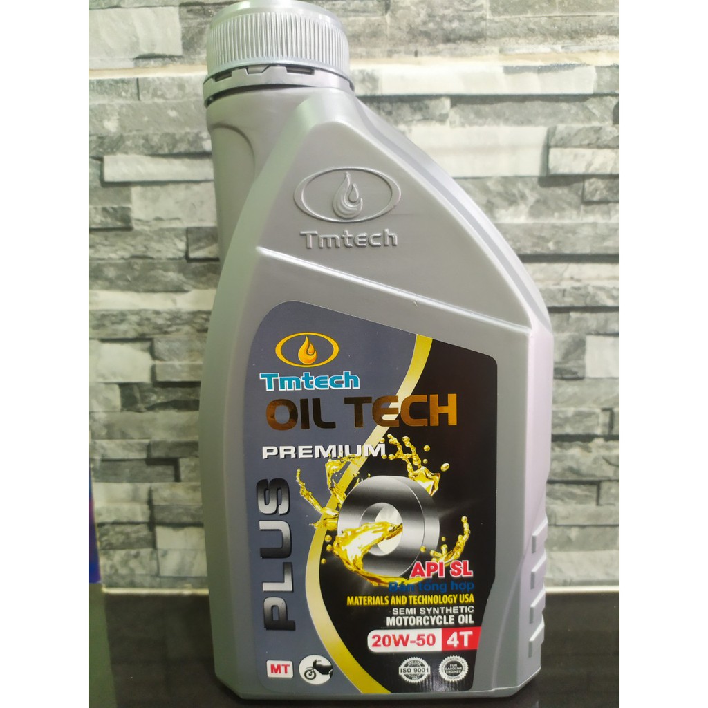 Dầu nhớt xe máy OIL TECH Premium API SL, 20W-50, 4T cho xe số | Shopee Việt Nam