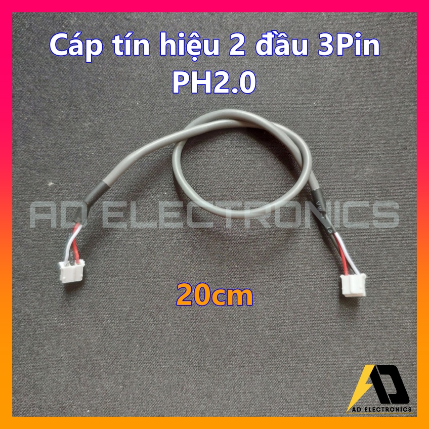 Dây cáp chống nhiễu tín hiệu âm thanh 3 pin XH2.54 PH 2.0 PH2.0 chống nhiễu mạch bluetooth ...