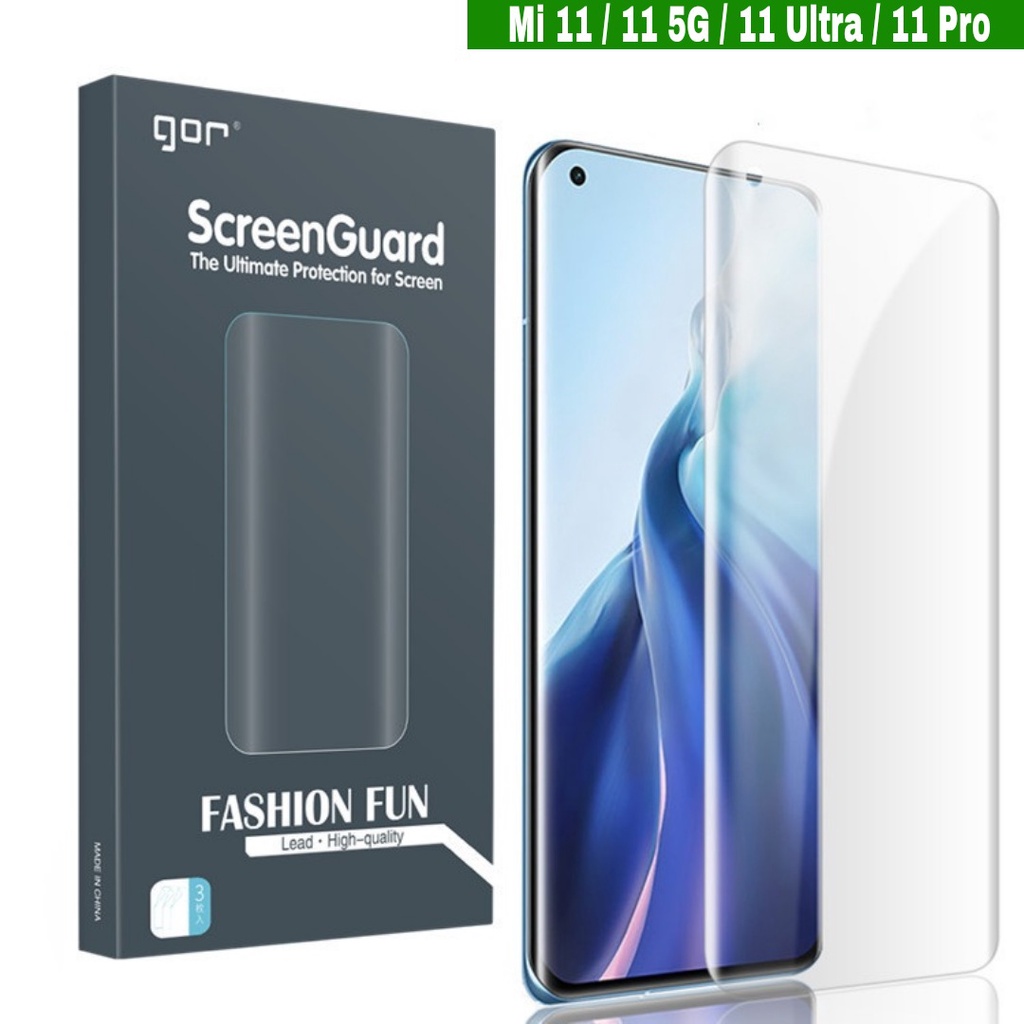 Bộ 2 dán dẻo Gor Xiaomi Mi 11 / 11 Pro / 11 Ultra / Mi 12 Pro / Mi 12 / 12x / 13 Pro / 14 Pro ...