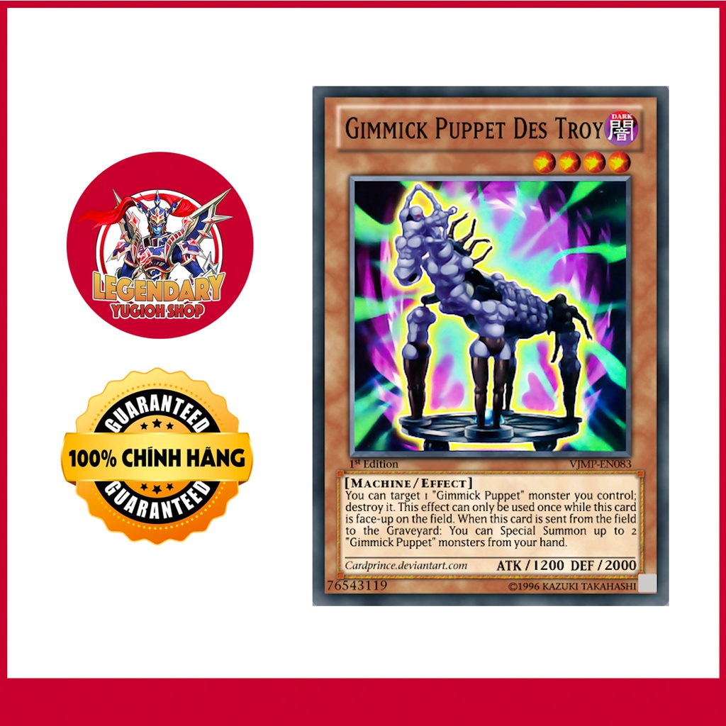 [Thẻ Bài Yugioh Chính Hãng] Gimmick Puppet Des Troy | Shopee Việt Nam