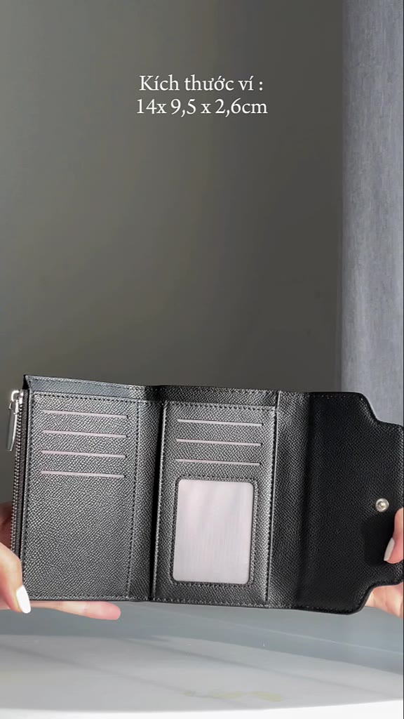 Ví nữ đựng tiền nhiều ngăn gập ba SEEME Classy Wallet | Shopee Việt Nam