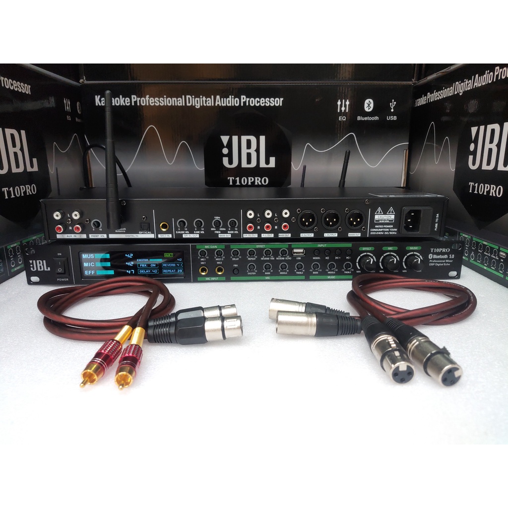 Vang cơ lai số JBL T10 pro Blutooth 5.0 có reverb Tặng kèm dây canon ...