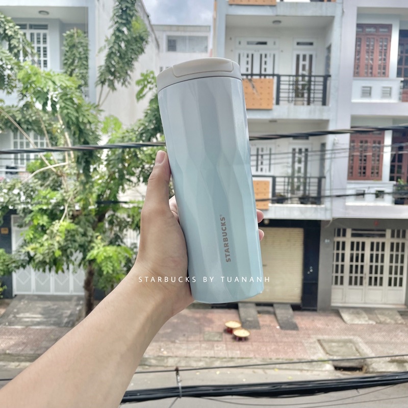 [Chính hãng] Bình Giữ Nhiệt Starbucks SS Faceted Gradient Blue 473ml | Shopee Việt Nam