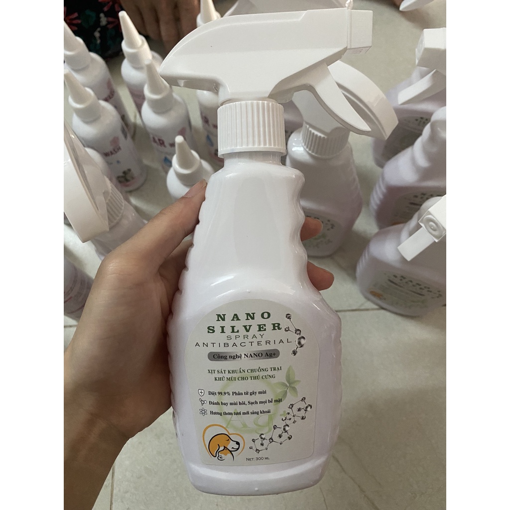NANO SILVER SPRAY_300ML Dung dịch xịt khuẩn chó mèo | Shopee Việt Nam