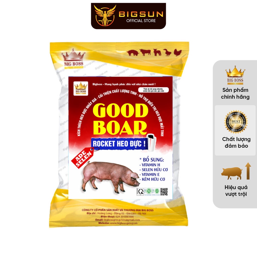 Rocket heo đực Good boar, cải thiện chất lượng tinh trùng và tăng khả ...