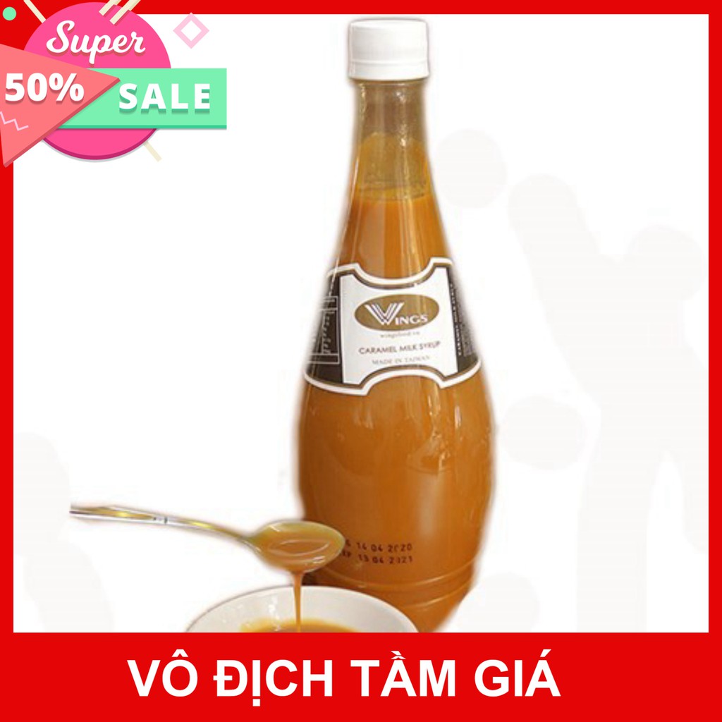 Siro WINGS Caramel Milk Chai 1,3kg - còn gọi là Siro hokaido | Shopee Việt Nam