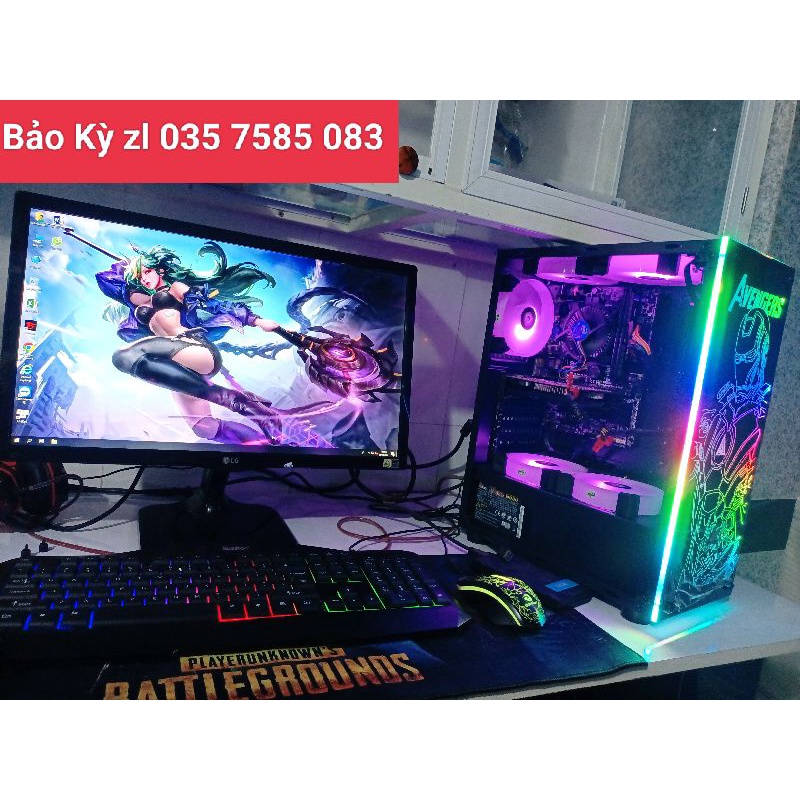 Bộ PC (Mới Bảo hành 12 tháng) Led Gaming Man hệ Core i5 /Ram 8G /SSD ...