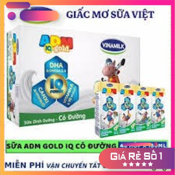 Sữa Dinh Dưỡng Vinamilk ADM Gold Có Đường - Thùng 48 Hộp 110ml | Shopee ...
