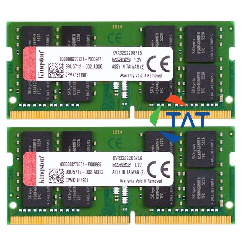 Ram Laptop Kingston 16GB DDR4 3200MHz KVR32S22D8/16 - Mới Bảo hành 36 ...