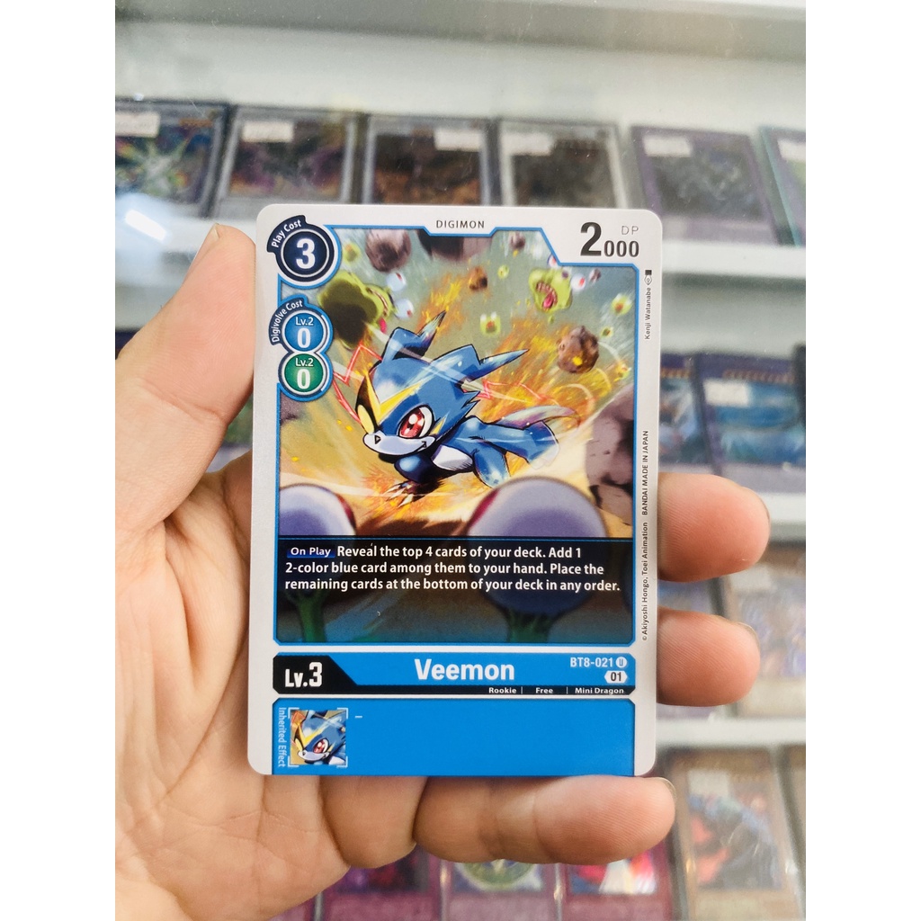 Thẻ Bài Digimon Mã BT8-021 - Veemon - Digimon - Uncommon | Shopee Việt Nam