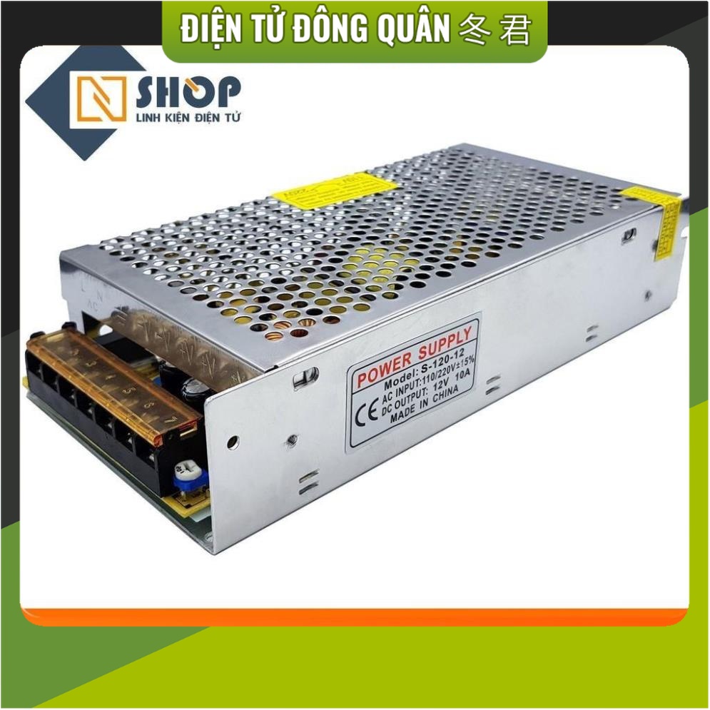 Nguồn tổ ong 12V 10A Power Supply chuyển đổi điện áp 220VAC sang 12VDC ...