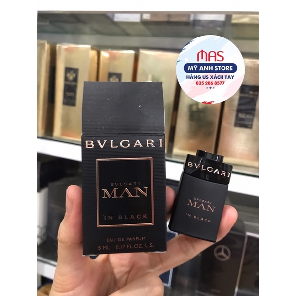 Nước hoa nam BVL MAN IN BLACK EDP 5ml | Shopee Việt Nam
