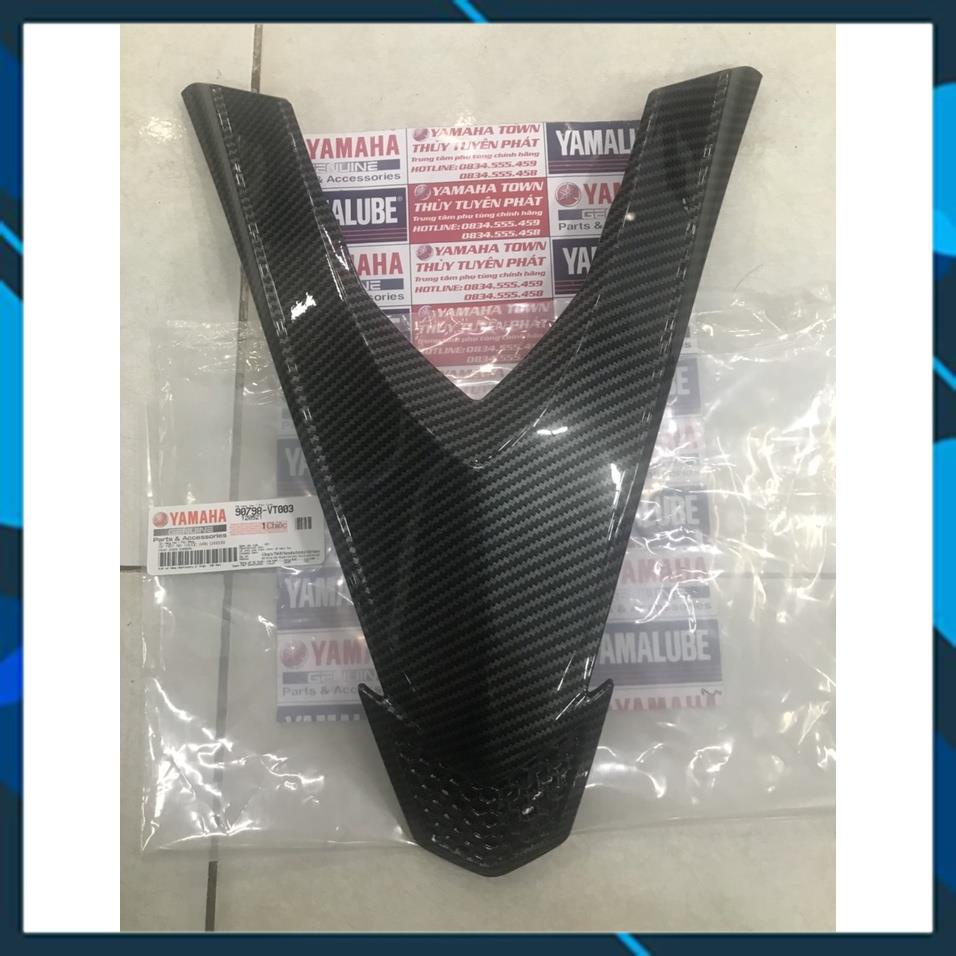 ỐP MẶT NẠ TRƯỚC VÂN CARBON ex 155 chính hãng yamaha | Shopee Việt Nam