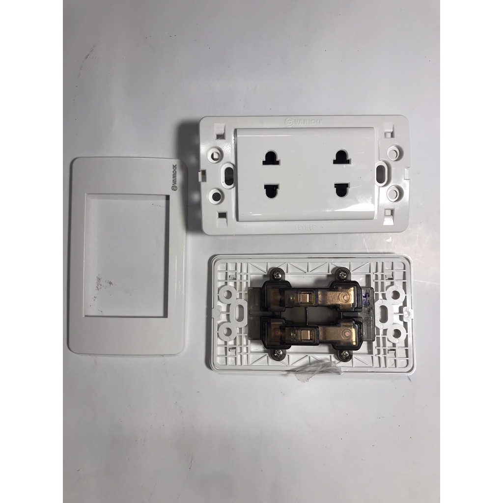 ổ cắm đơn , đôi , ba 2 chấu S18A Sino | Shopee Việt Nam