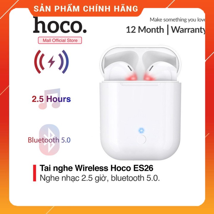 Tai nghe True Wireless Hoco ES26 PLUS chuẩn Bluetooth V5.0 AB1526P cao cấp, chất âm cực hay, tự ...