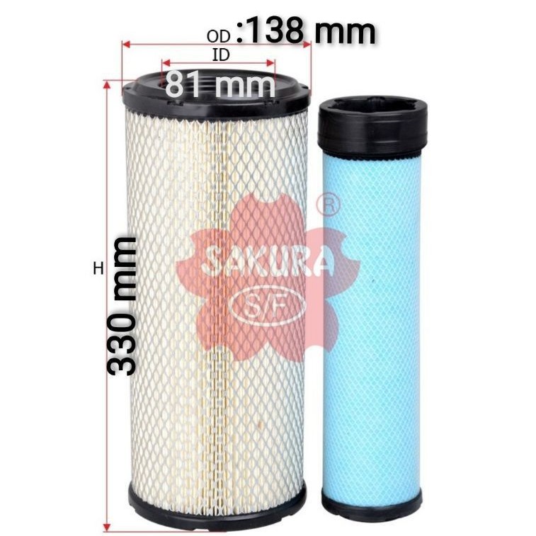 lọc gió xe nâng Doosan mã A-8506 22245A1 KV16428 FK4009A 6666375 ...