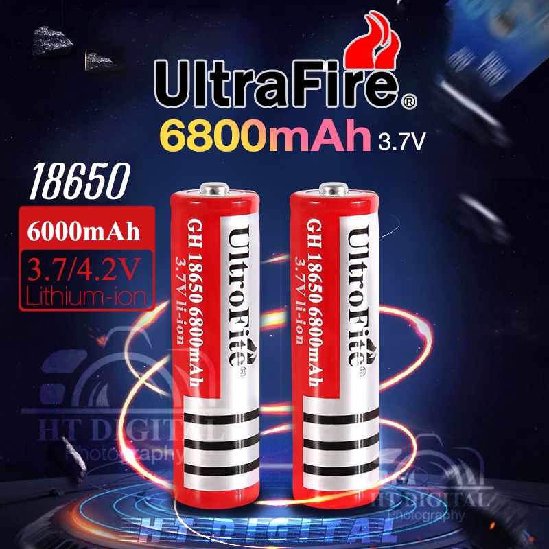 Pin Sạc Ultrafire 18650 6800mAh lithium dung lượng cao cho đèn pin, máy ...