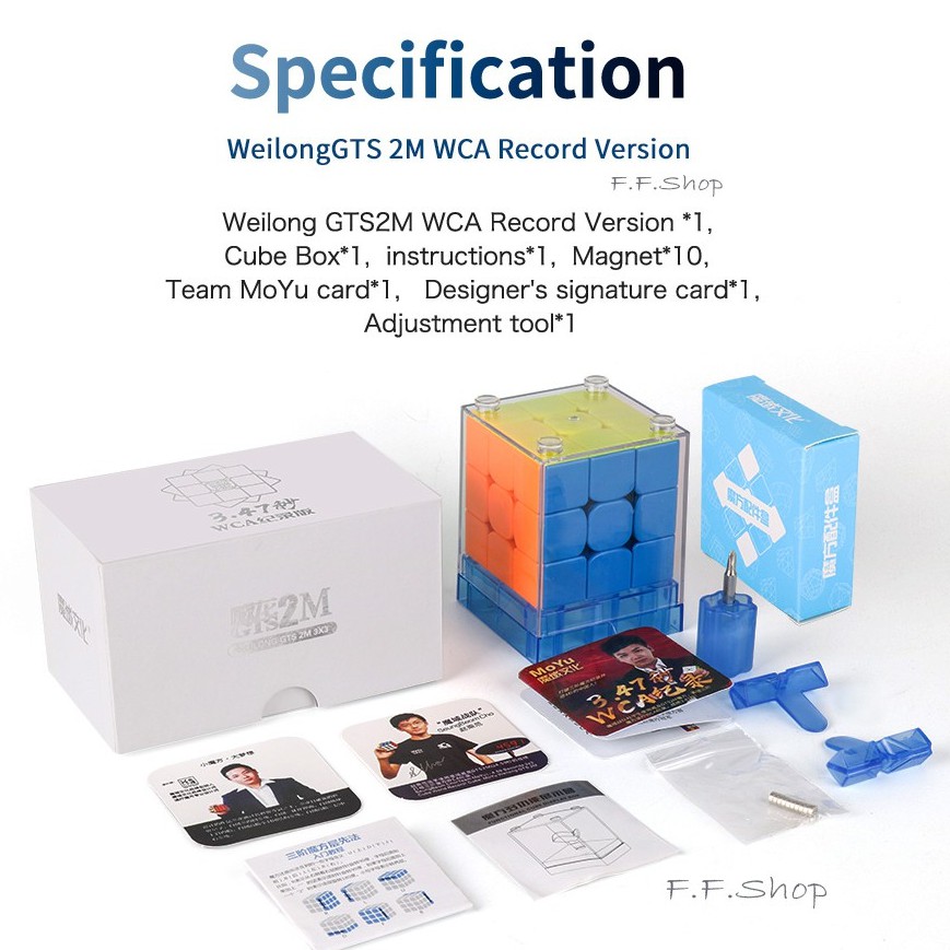 Rubik 3x3 MoYu WeiLong GTS V2 M / GTS2M 3x3x3 WCA Edition Có Nam Châm ...
