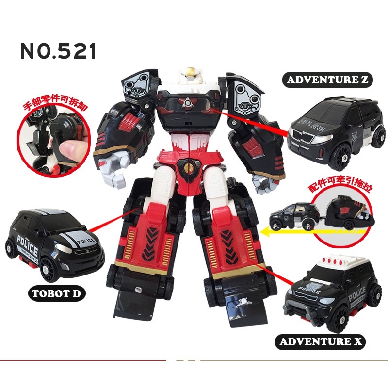 [Transform Robot] Đồ chơi Robot biến hình Tobot, Robot biến hình Oto tobot mini dành cho bé Size ...
