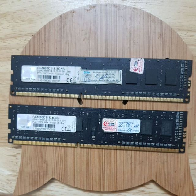 Kit RAM DDR3 8GB 4GBx2 Bus 1600 Gskill cũ | Shopee Việt Nam
