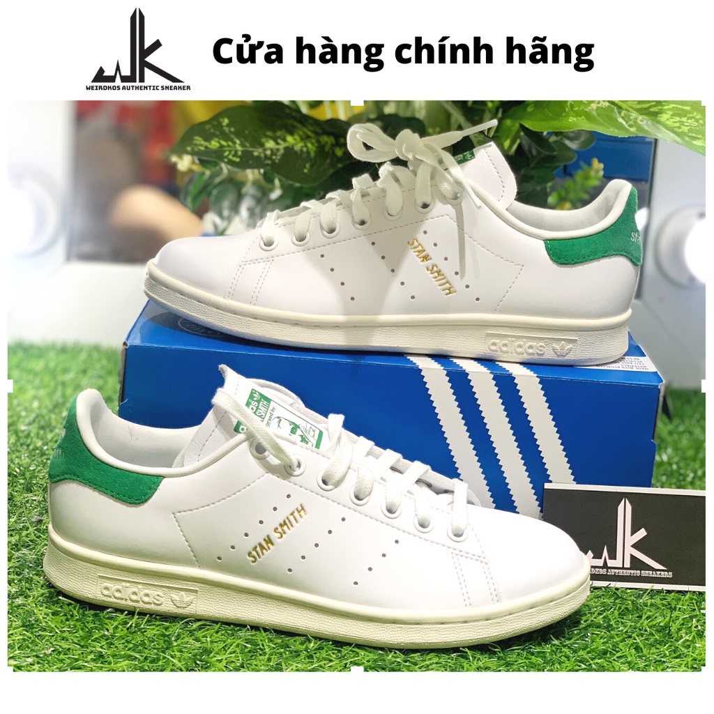 [CHÍNH HÃNG] Giày Adidas Stan Smith Cloud White Green GW1390 | Shopee ...