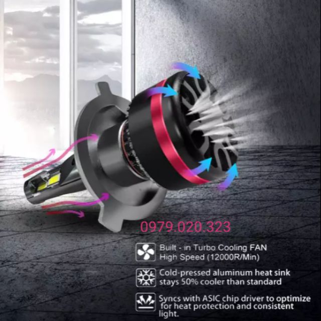 Đèn led siêu sáng cao cấp TESLA, chân H4. BH 18 tháng | Shopee Việt Nam