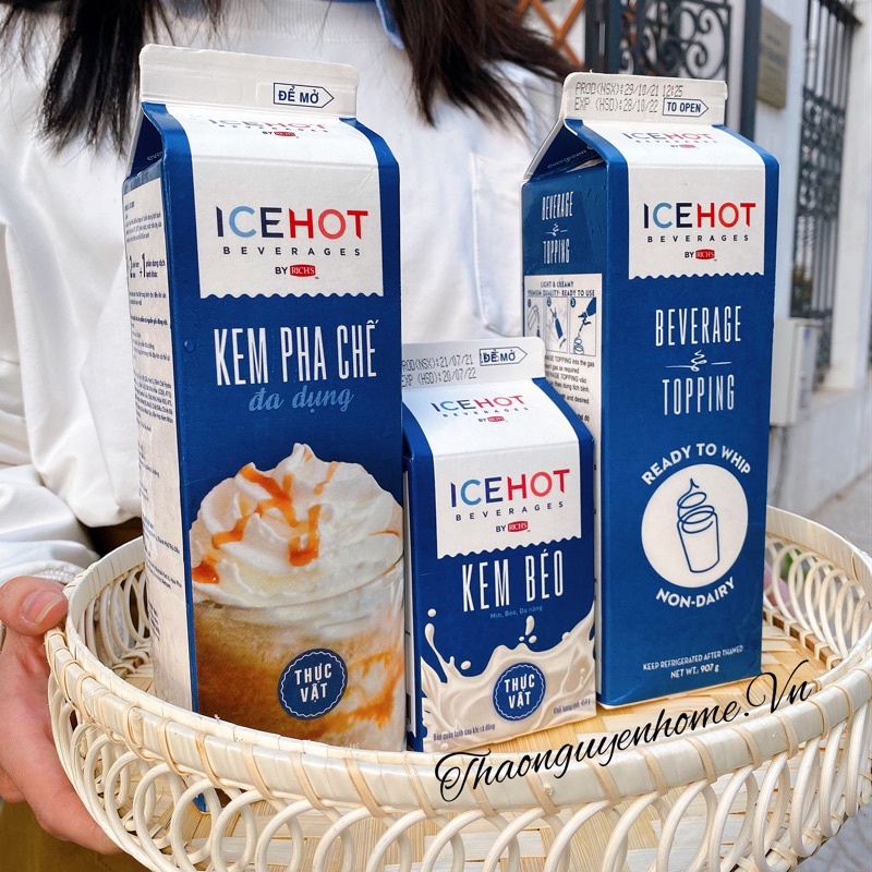 Kem béo thực vật Rich lùn cao Base On Top | Shopee Việt Nam