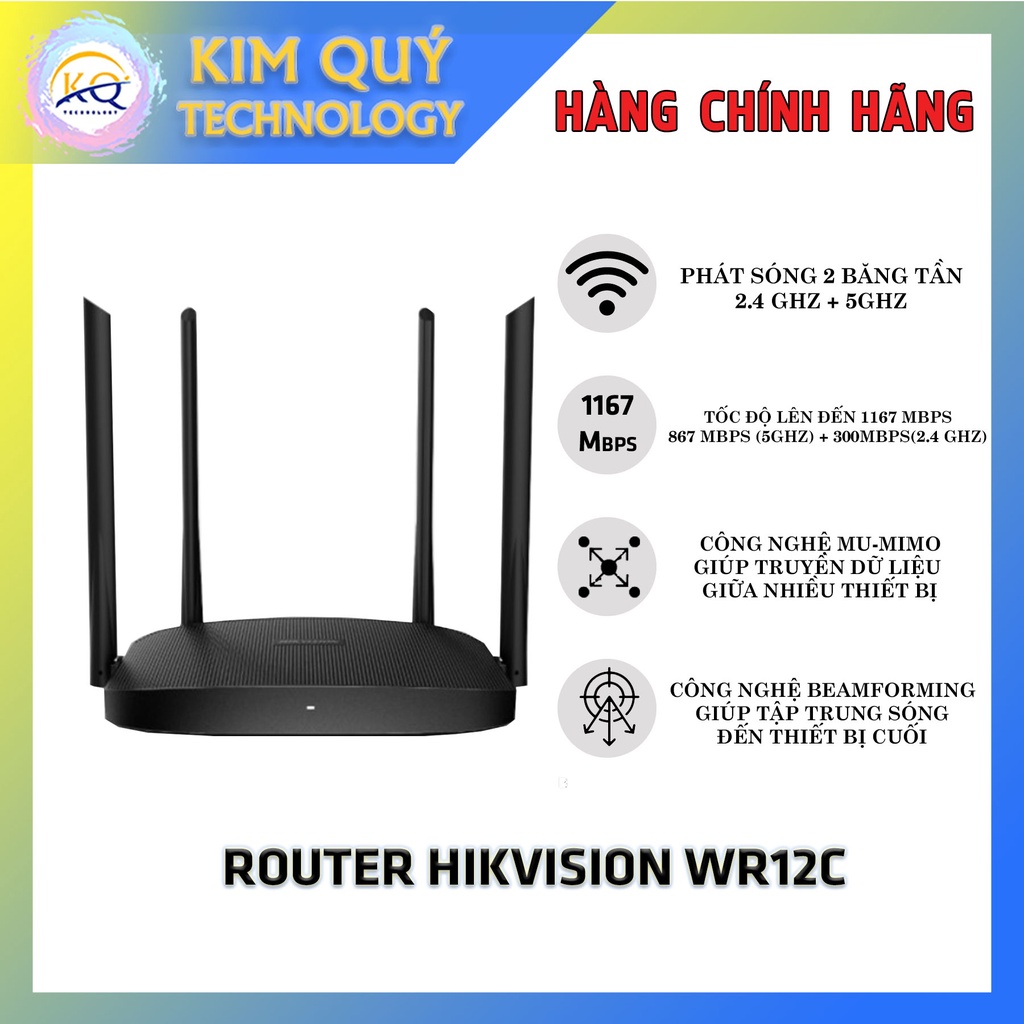 Router Wifi Hikvision WR12C - Hàng Chính Hãng - BH12TH | Shopee Việt Nam