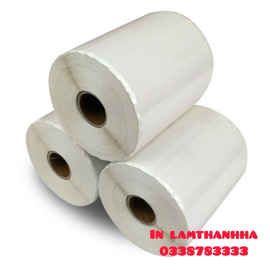 Tem decan in nhiệt không dùng mực 35x22 - 2 hàng 30m - 2.000 tem/cuộn ...