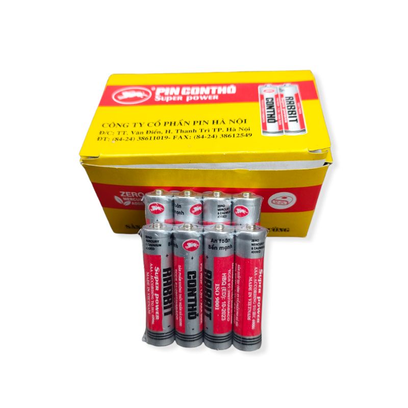 Pin tiểu đũa con Thỏ 3A AAA 1.5V Hộp 40 viên Pin Hà Nội Hàng Việt Nam ...