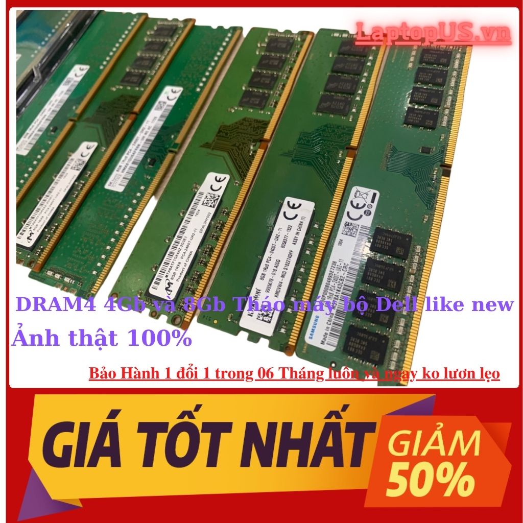 Ram PC DDR4 8Gb 4Gb bus 2400Mhz- ram tháo máy đồng bộ Samsung, và nhiều ...