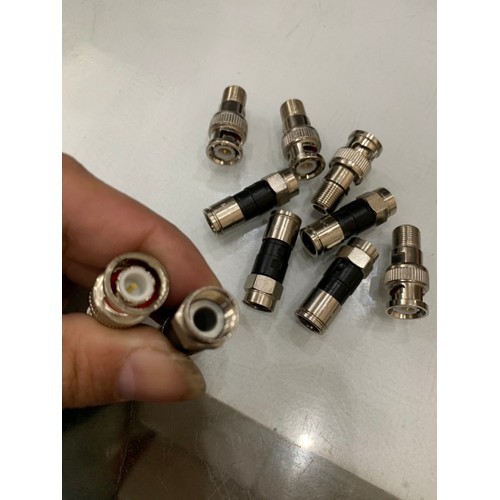 jack ,rắc tivi F5 nén,rắc F camera BNC ,bóp dọc dùng cho dây ăng ten gắn vào tivi 5 cặp loại tốt ...